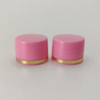 China Hot Stamping 20mm Bottle Cap , Screw Lock Plastic Bottle Tops for sale