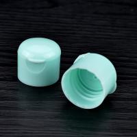 China Light Green PP Reusable Round Screw Cap , 20/410 Flip Top Cap for sale