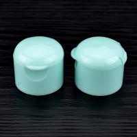 China Light Green PP Reusable Round Screw Cap , 20/410 Flip Top Cap for sale