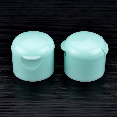 China Light Green PP Reusable Round Screw Cap , 20/410 Flip Top Cap for sale