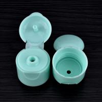 China Light Green PP Reusable Round Screw Cap , 20/410 Flip Top Cap for sale