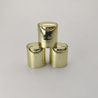 China Electroplated Golden PP 20mm Disc Top Cap For Plastic Bottle for sale