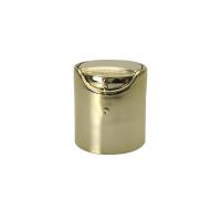 China Electroplated Golden PP 20mm Disc Top Cap For Plastic Bottle for sale