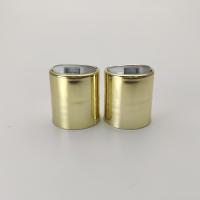 China Electroplated Golden PP 20mm Disc Top Cap For Plastic Bottle for sale