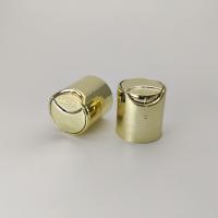 China Electroplated Golden PP 20mm Disc Top Cap For Plastic Bottle for sale