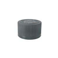 China Grey Plastic Screw Lock 28mm Child Resistant Cap For Medicine Bottle for sale