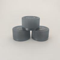 China Grey Plastic Screw Lock 28mm Child Resistant Cap For Medicine Bottle for sale