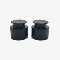 China Black PP 24 410 Disc Top Cap , Screw Lock Bottle Flip Top Lid for sale