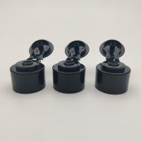 China Black PP 24 410 Disc Top Cap , Screw Lock Bottle Flip Top Lid for sale
