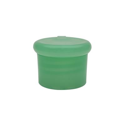 China ISO9001 Green 2.6mm Hole Plastic Flip Top Cap For Soap Bottle for sale