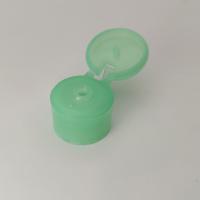 China ISO9001 Green 2.6mm Hole Plastic Flip Top Cap For Soap Bottle for sale