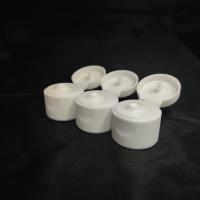 China White Ribbed Wall 20mm Disc Top Cap For Hand Sanitizer Bottle for sale