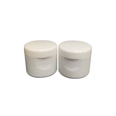 China White Ribbed Wall 20mm Disc Top Cap For Hand Sanitizer Bottle for sale
