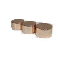 China Electroplate Treatment 28mm Plastic Screw Cap For Fine Cosmetic Bottle for sale