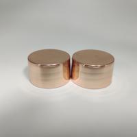 China Electroplate Treatment 28mm Plastic Screw Cap For Fine Cosmetic Bottle for sale