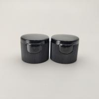 China Black No Spill 24/410 Flip Top Lid , Smooth Wall Soap Bottle Cap for sale