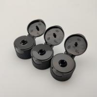 China Black No Spill 24/410 Flip Top Lid , Smooth Wall Soap Bottle Cap for sale