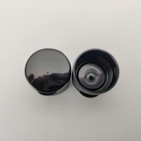 China Black No Spill 24/410 Flip Top Lid , Smooth Wall Soap Bottle Cap for sale
