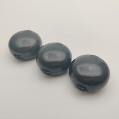 China 24 410 Ball Shape Plastic Flip Top Cap With Ribbed Closure for sale