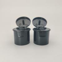 China OEM Leakproof 24/410 Black Plastic Flip Top Cap With Screw Lock for sale