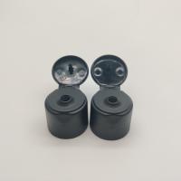 China Black Screw Lock 24mm Flip Top Plastic Bottle Caps With 2.8mm Water Hole for sale
