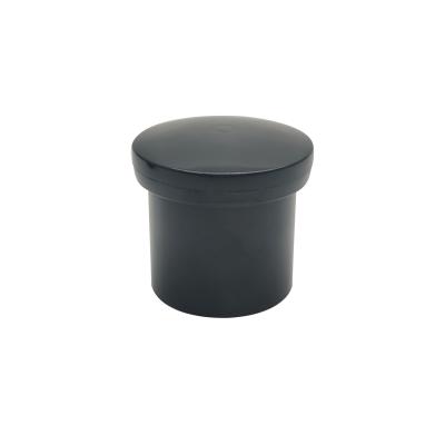 China Round Black 4.2mm Hole Plastic Flip Top Cap For Skin Care Bottle for sale
