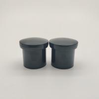 China Round Black 4.2mm Hole Plastic Flip Top Cap For Skin Care Bottle for sale