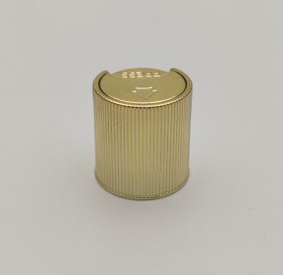 China Ribbed Closure Press Top Cap , 20/410 Flip Top Bottle Caps for sale