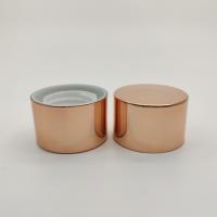 China Anodized Aluminum Double Wall Cap , Rose Golden 24 410 Bottle Cap for sale