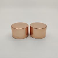 China Anodized Aluminum Double Wall Cap , Rose Golden 24 410 Bottle Cap for sale