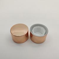 China Anodized Aluminum Double Wall Cap , Rose Golden 24 410 Bottle Cap for sale