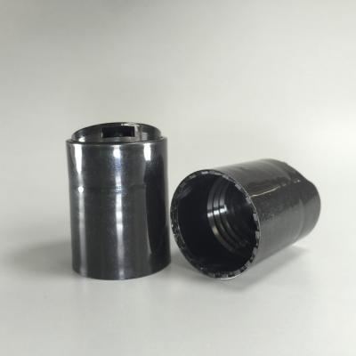 China Leakproof Plastic 24/415 Black Disc Top Cap With Screw Lock for sale