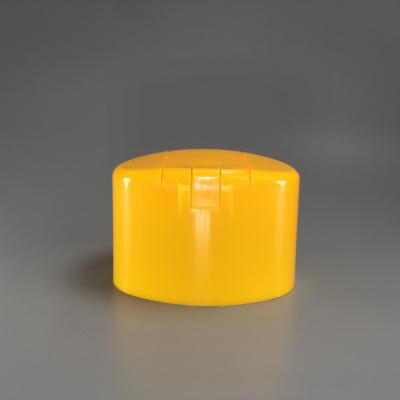 China Yellow Plastic 55mm Shampoo Bottle Cap Leakage Resistant for sale