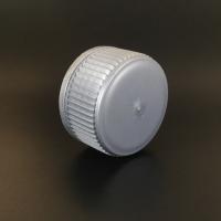 China White Plastic 49mm Tamper Evident Bottle Caps With Ribbed Closure for sale