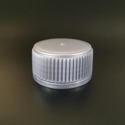 China White Plastic 49mm Tamper Evident Bottle Caps With Ribbed Closure for sale