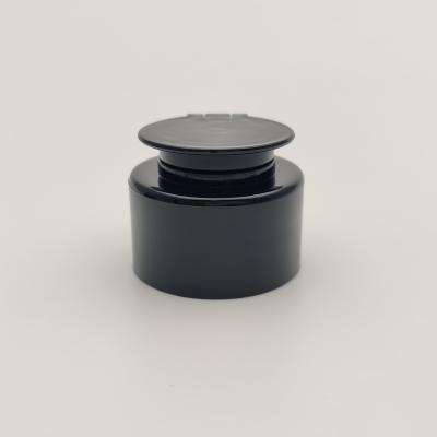 China Recycled Black 28 410 Flip Top Cap Wiith Screw Lock Leakage Resistant for sale