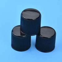 China Ribbed Closure 24mm Plastic Screw Covers For Beverage Bottle for sale