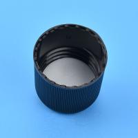 China Ribbed Closure 24mm Plastic Screw Covers For Beverage Bottle for sale