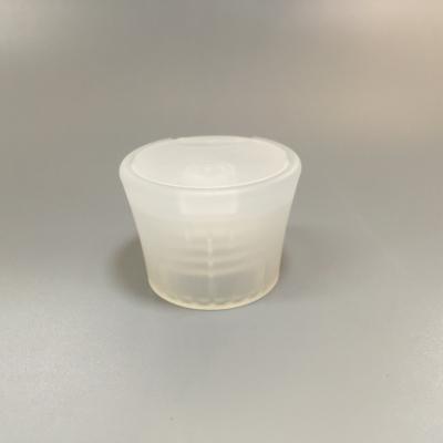 China No Spill  24mm Flip Top Cap , Translucent Disc Top Lid for sale
