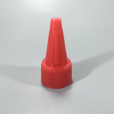 China 20/410 Plastic Nozzle Cap , Non Spill Squeeze Bottle Lids for sale