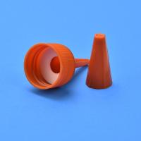 China Ribbed Closure Twist Off Cap , 24mm Squeeze Bottle Lids for sale