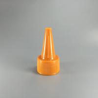 China Yellow 24/410 Plastic Nozzle Cap , ISO9001 Twist Off Bottle Caps for sale