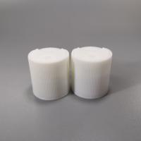China Ribbed Closure 20mm White Disc Top Cap For Liquid Soap Bottle for sale