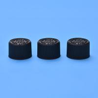 China Black Plastic 20/410 Child Resistant Cap Corrosion Resistant for sale