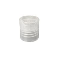 China Transparent No Spill 20 410 Disc Top Cap Reusable For Skin care Bottle for sale