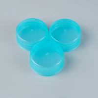China 38 MM Pesticide Plastic Bottle Cap Biodegradable Bottle Cap Ribbed Screw Cap for sale