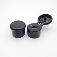 China 20 MM New Product Shampoo Bottle Cap black Plastic Flip Top Cap for sale