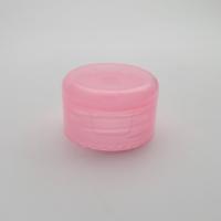 China 32 MM Shampoo Bottle Plastic Flip Top Cap Pink lotion Bottle Cap for sale
