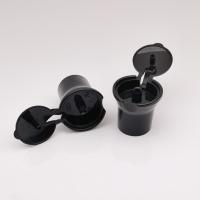 China 20MM Inner Diameter Plastic Flip Top Cap 20/410 Black Toner Bottle Cover for sale