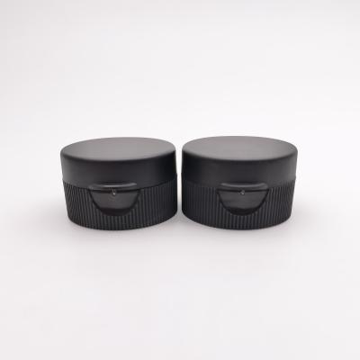 China Plastic Bottle 28/400 Ribbed Side Flip Top Cap Frosted Surface for sale